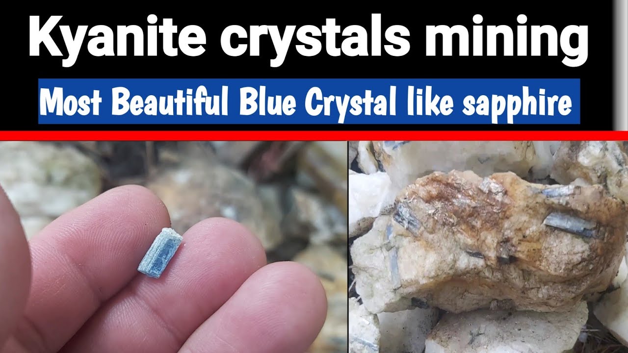 kyanite crystal mining | kyanite crystal in quartz stone | blue kyanite ...