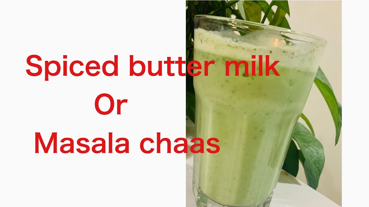 Spiced butter milk recipe/Masala chaas recipe-Indian summer drink - YouTube