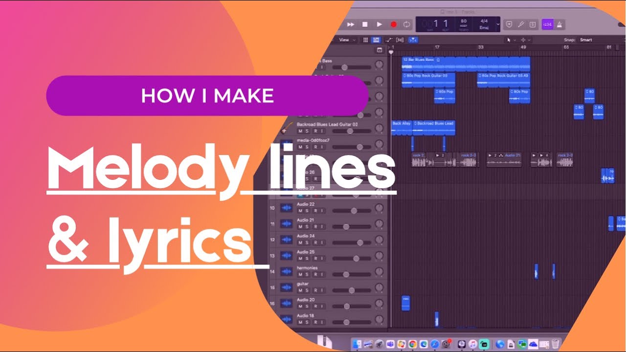 How I create a melody line & lyrics| Lesson 2 - YouTube