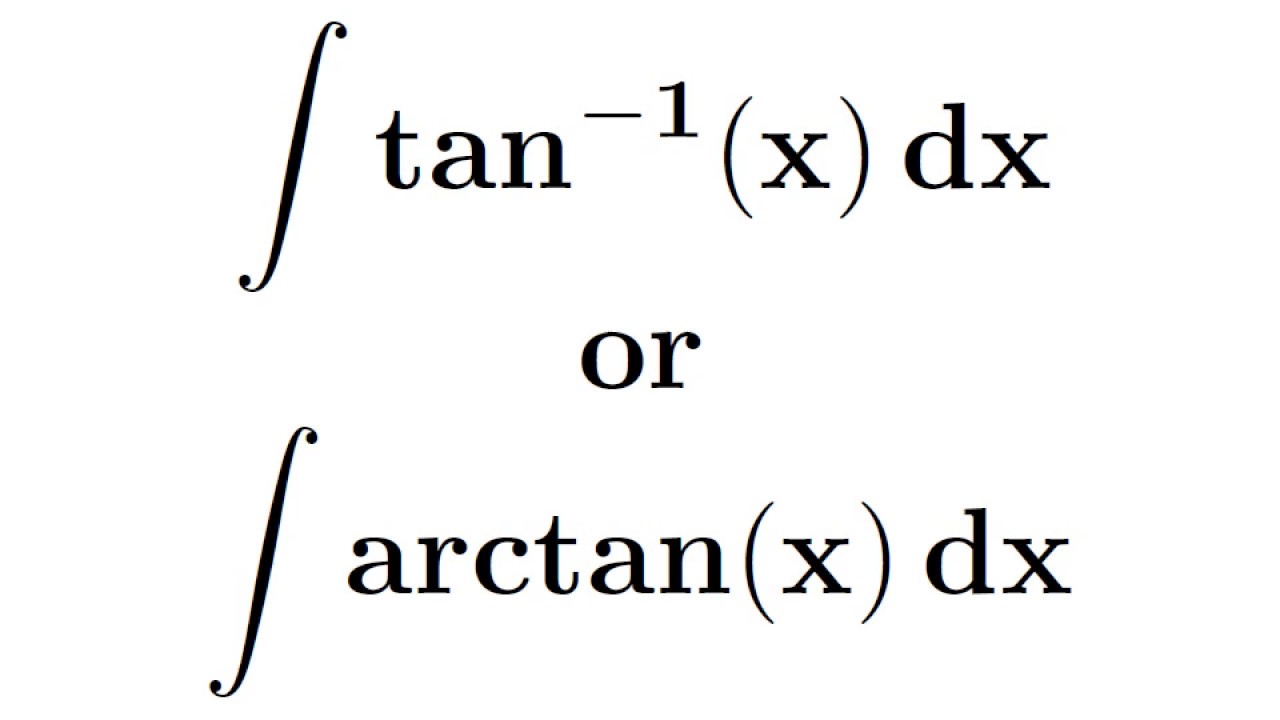 Integral Of Tan Inverse Slidesharetrick