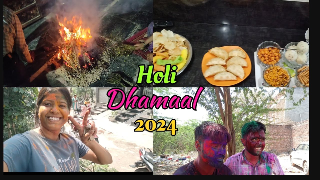 Holi Dhamaal ☺️| Happy Holi | Holiiiii |Festival |SisBroVlog - YouTube