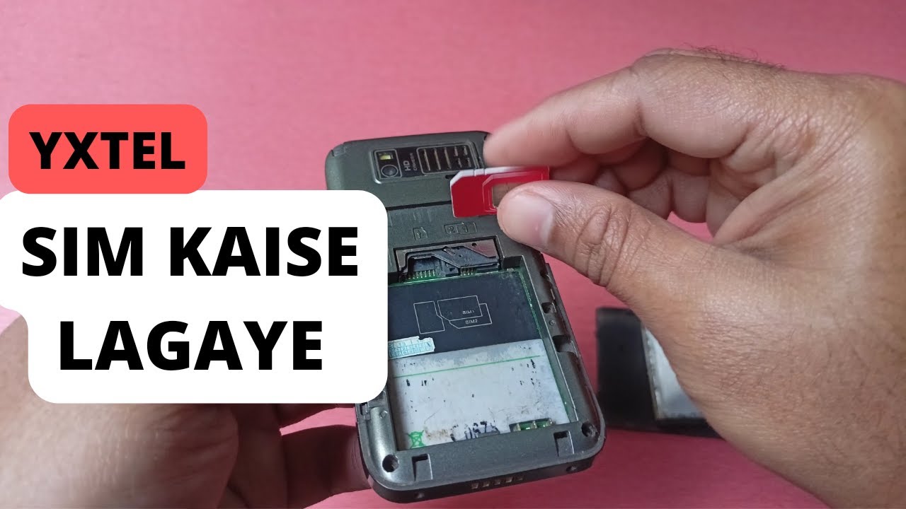 How to insert sim card in YXTEL Mobile - YouTube