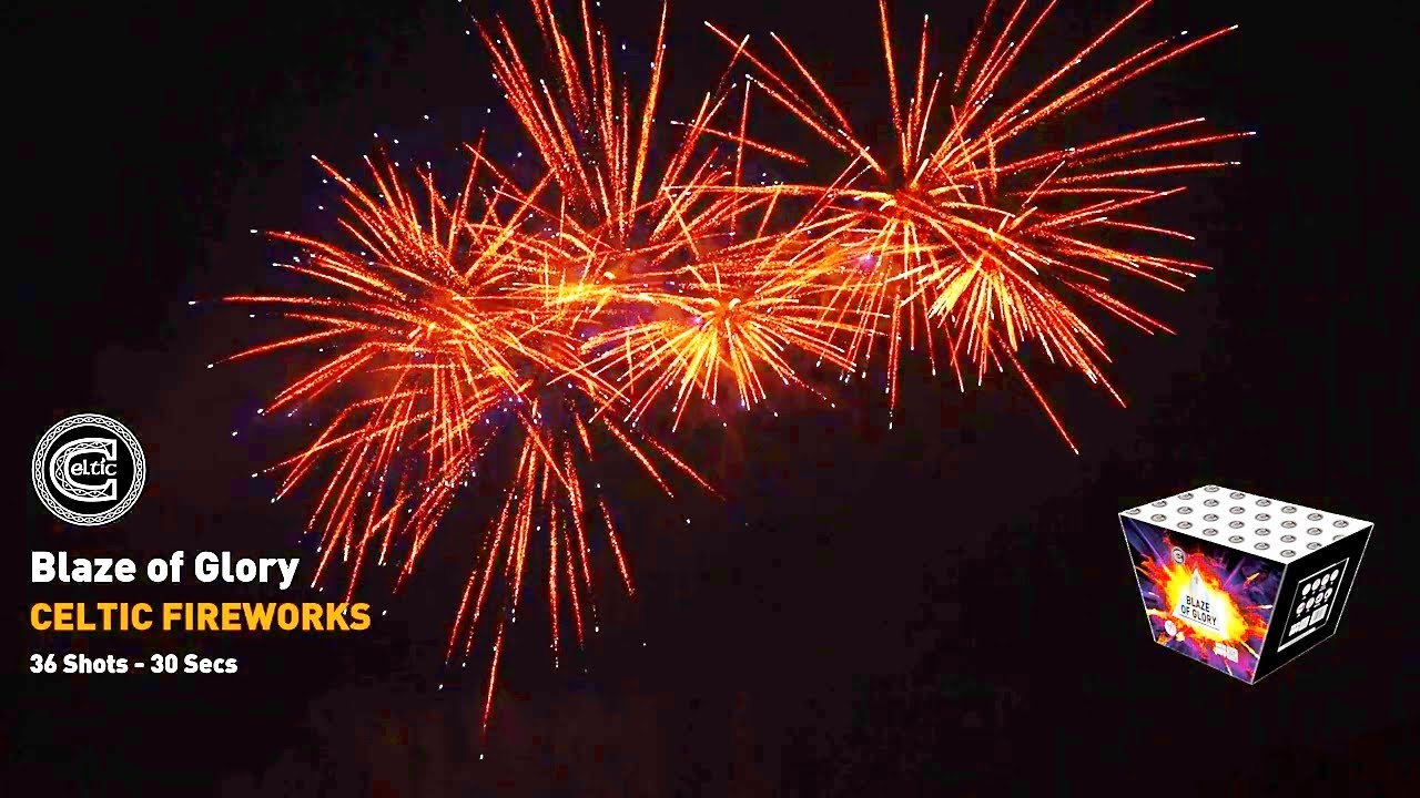 BLAZE OF GLORY - Celtic Fireworks #fireworks - YouTube