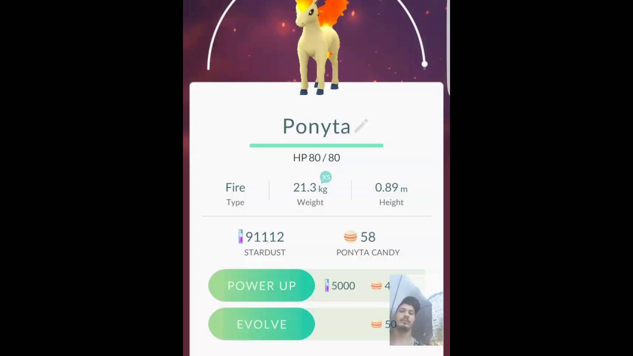Pokemon Go Rapidash Evolve 1800 - YouTube