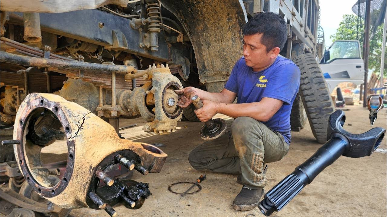 4x4 Truck Front Axle Repair Broken | Weld and Replace To Get Your Truck ...