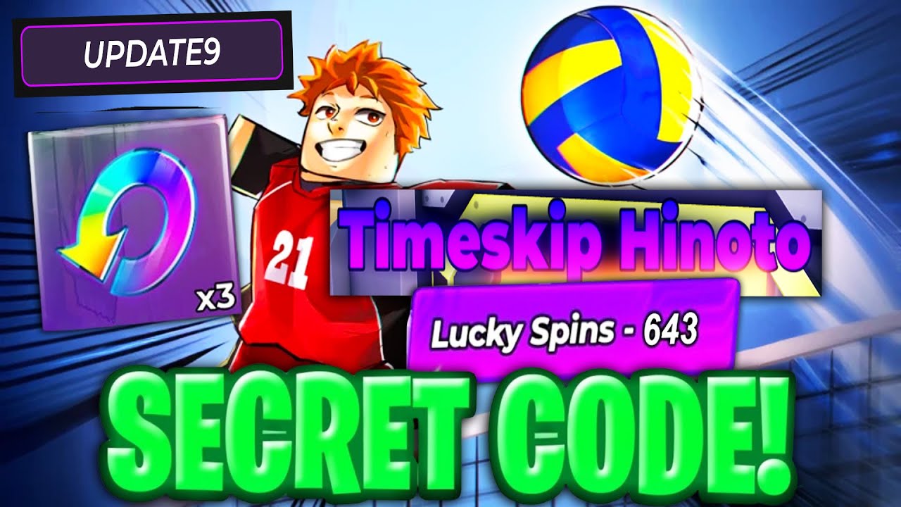 Volleyball (Haikyuu) Legends TIMESKIP HINOTO LUCKY SPINS CODES! *UPDATE ...