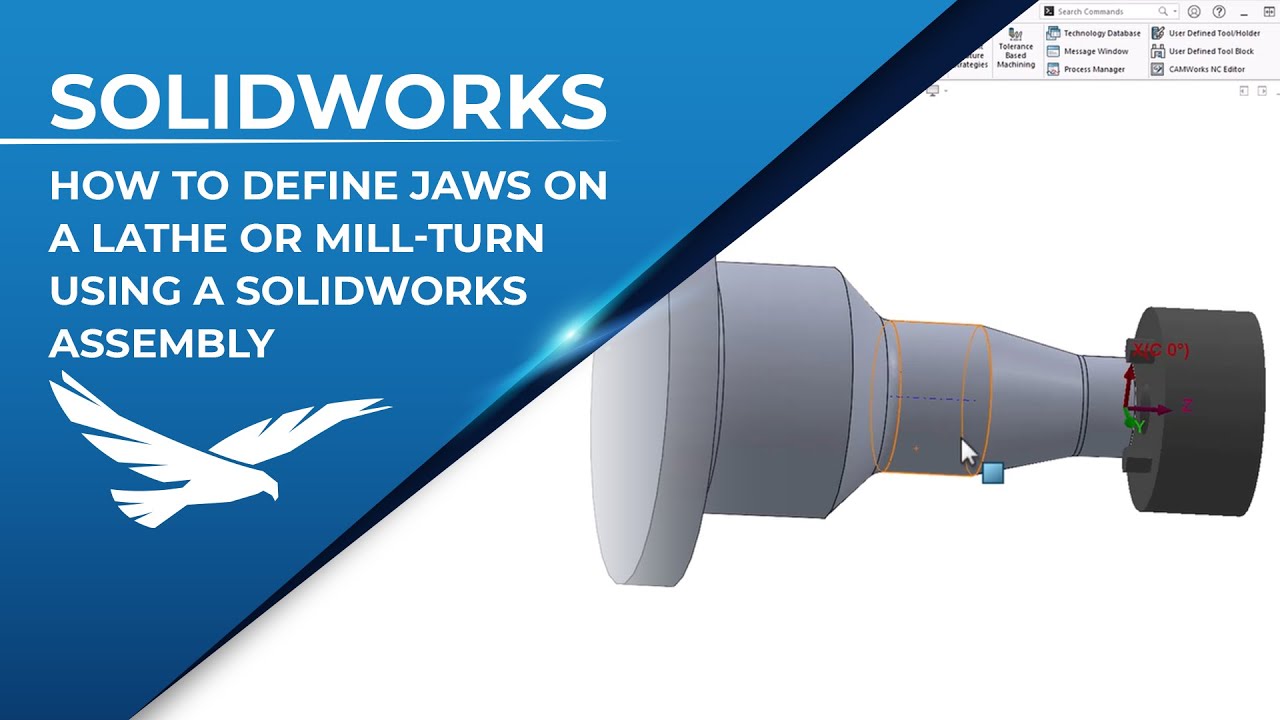 How to Define your Jaws on a Lathe or Mill-Turn Using a SOLIDWORKS ...
