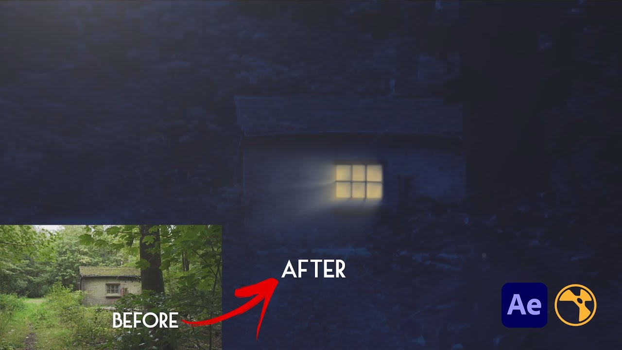 How to create Day to Night in After effects and Nuke l Breakdown - YouTube