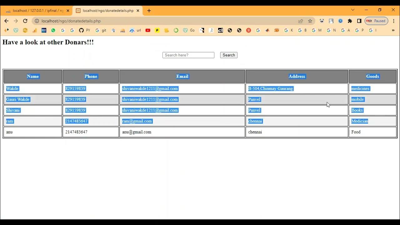 NGO Management System in PHP - YouTube