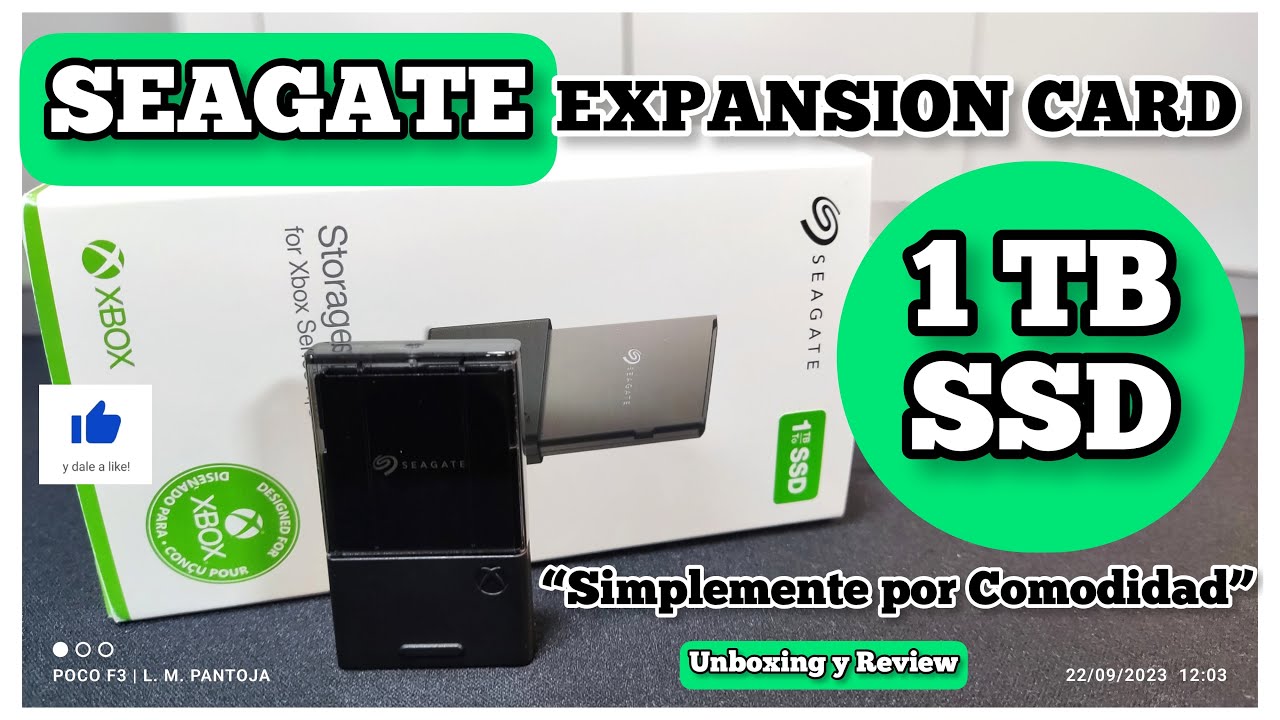 SEAGATE Expansion Card 1 TB SSD para Xbox Series X/S, Unboxing y Review ...