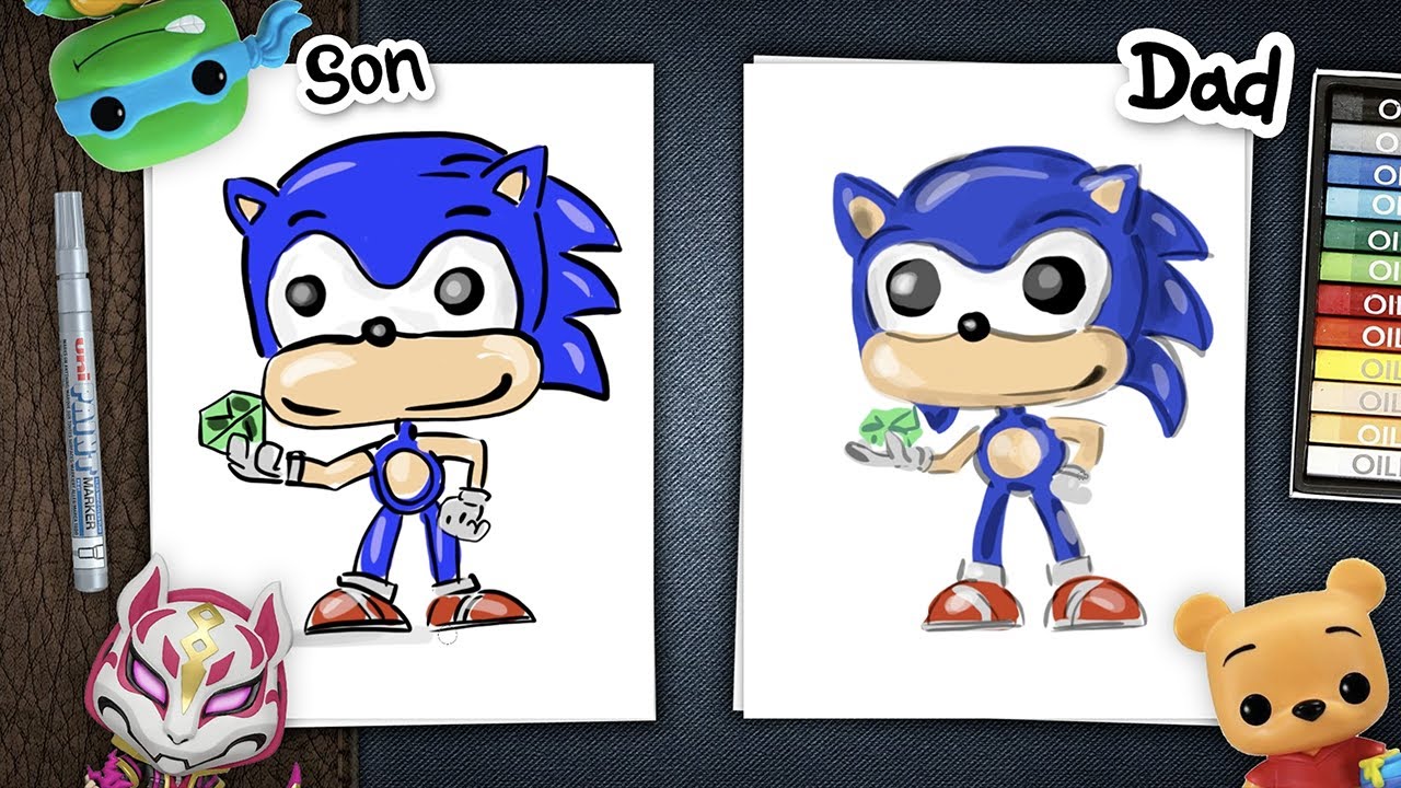 FIGURE SONIC THE HEDGEHOG - FUNKO POP / Drawing a figure - YouTube
