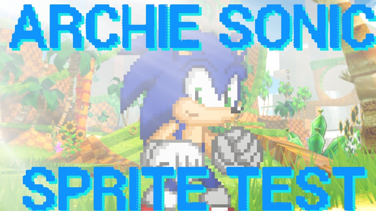 Archie Sonic Sprite Test | Stick Nodes Pro - YouTube
