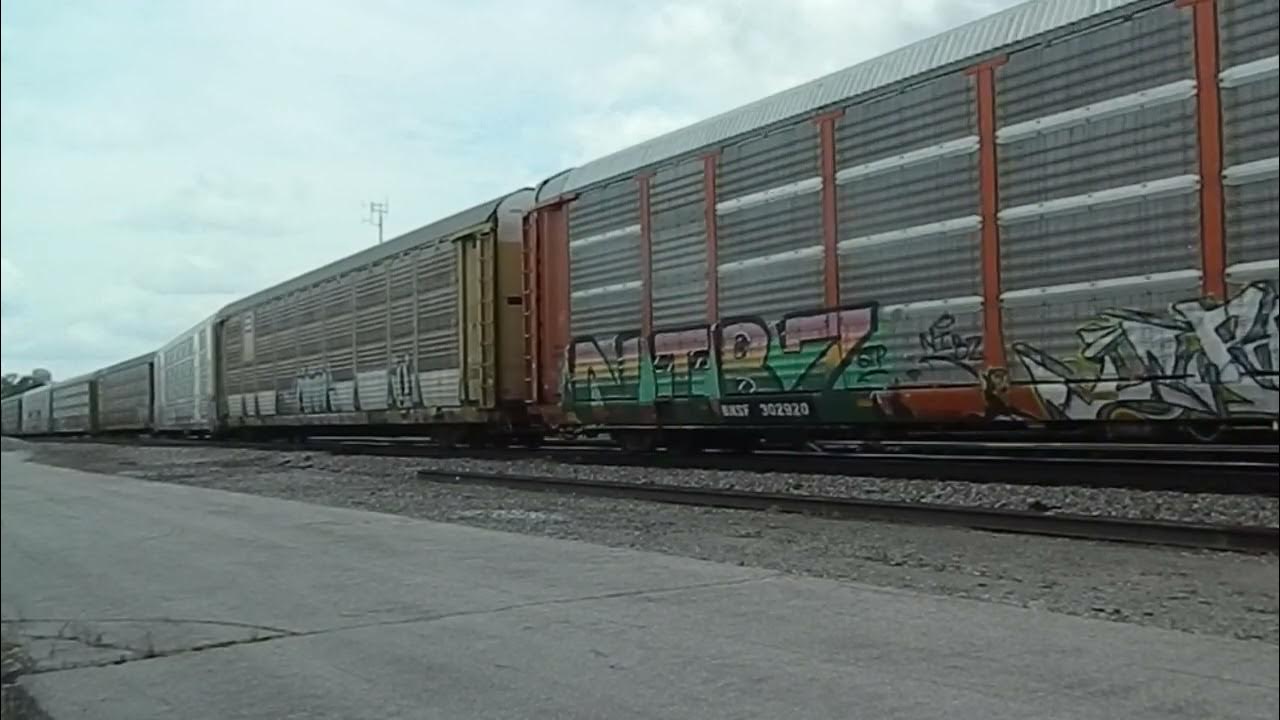 NS 4208 Leads Mixed Freight & Autoracks - 5/24/2023 - YouTube