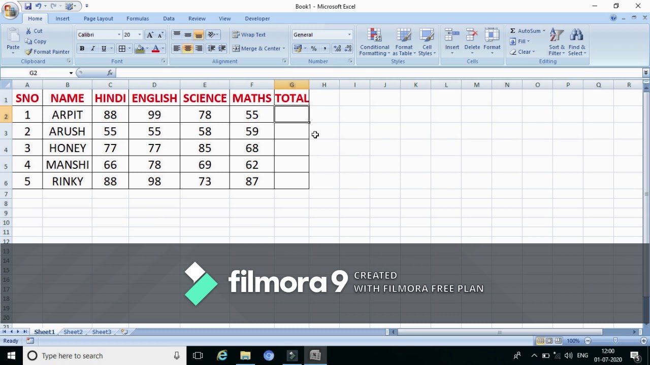 Session 01 Autosum In Ms Excel YouTube Session 01 Autosum In Ms Excel YouTube