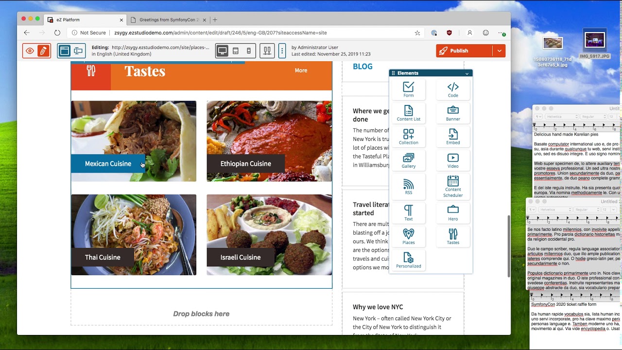 eZ Platform feature highlight: Page builder - YouTube