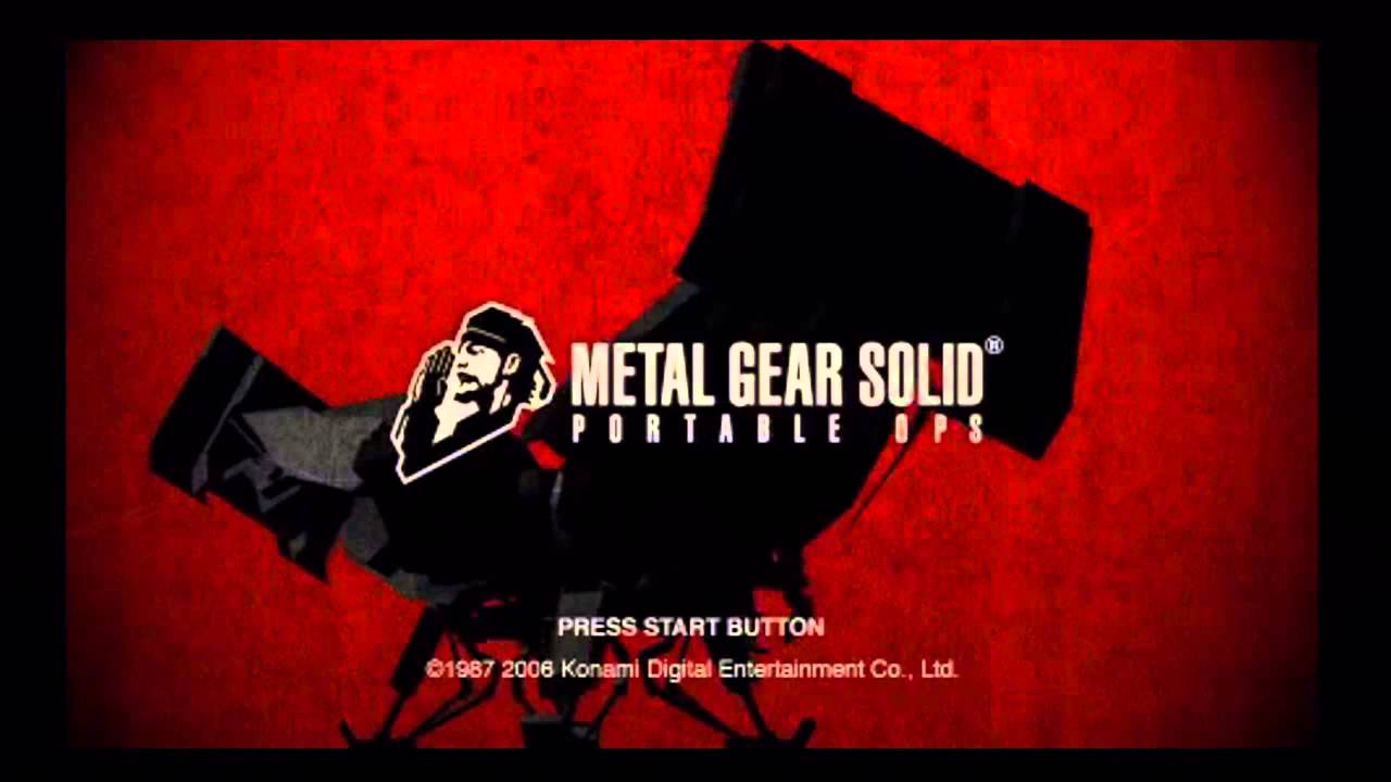 Metal Gear Solid Portable Ops Main Menu Track - YouTube