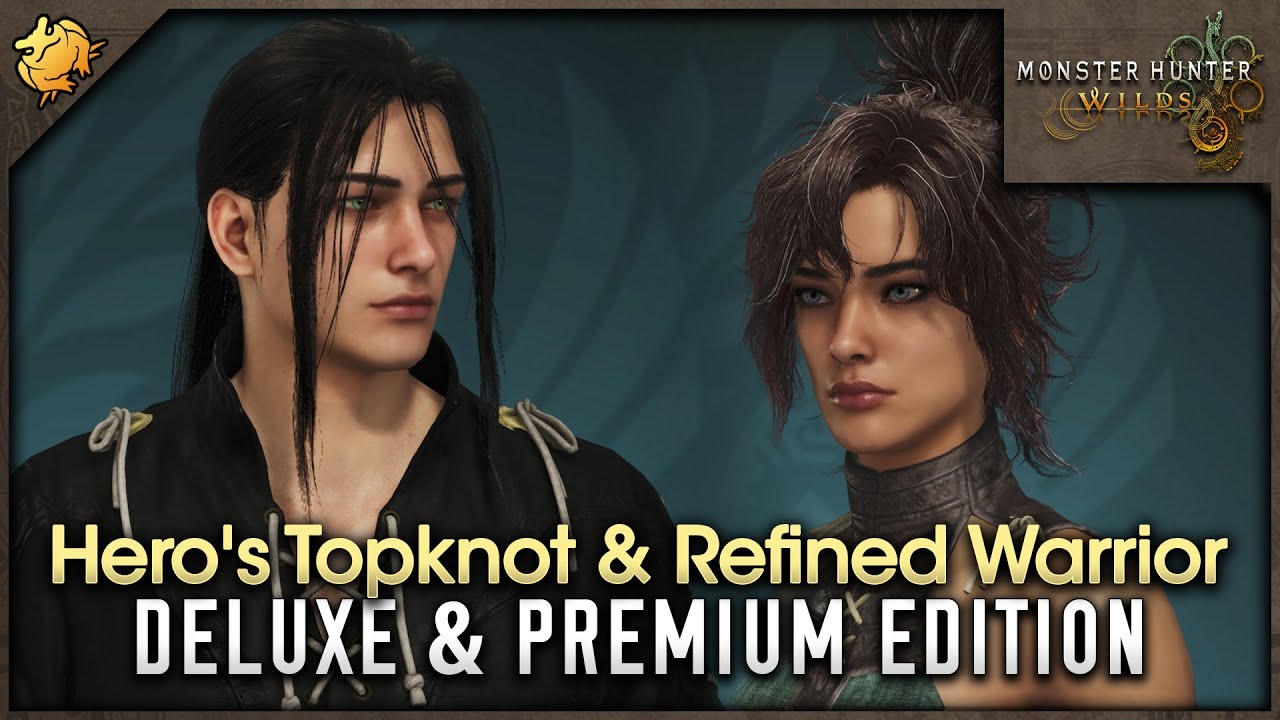 Monster Hunter Wilds - Hero's Topknot & Refined Warrior Hairstyles ...