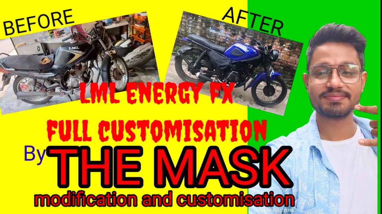 The best modification of scrambler on LML energy motorcycle || sabse ...