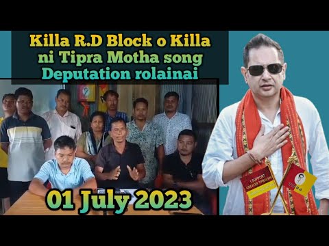 Kotor kukkhe 01July 2023 Salmari o Killa R.D Block Killa Tipra Motha song Deputation rolainai ...