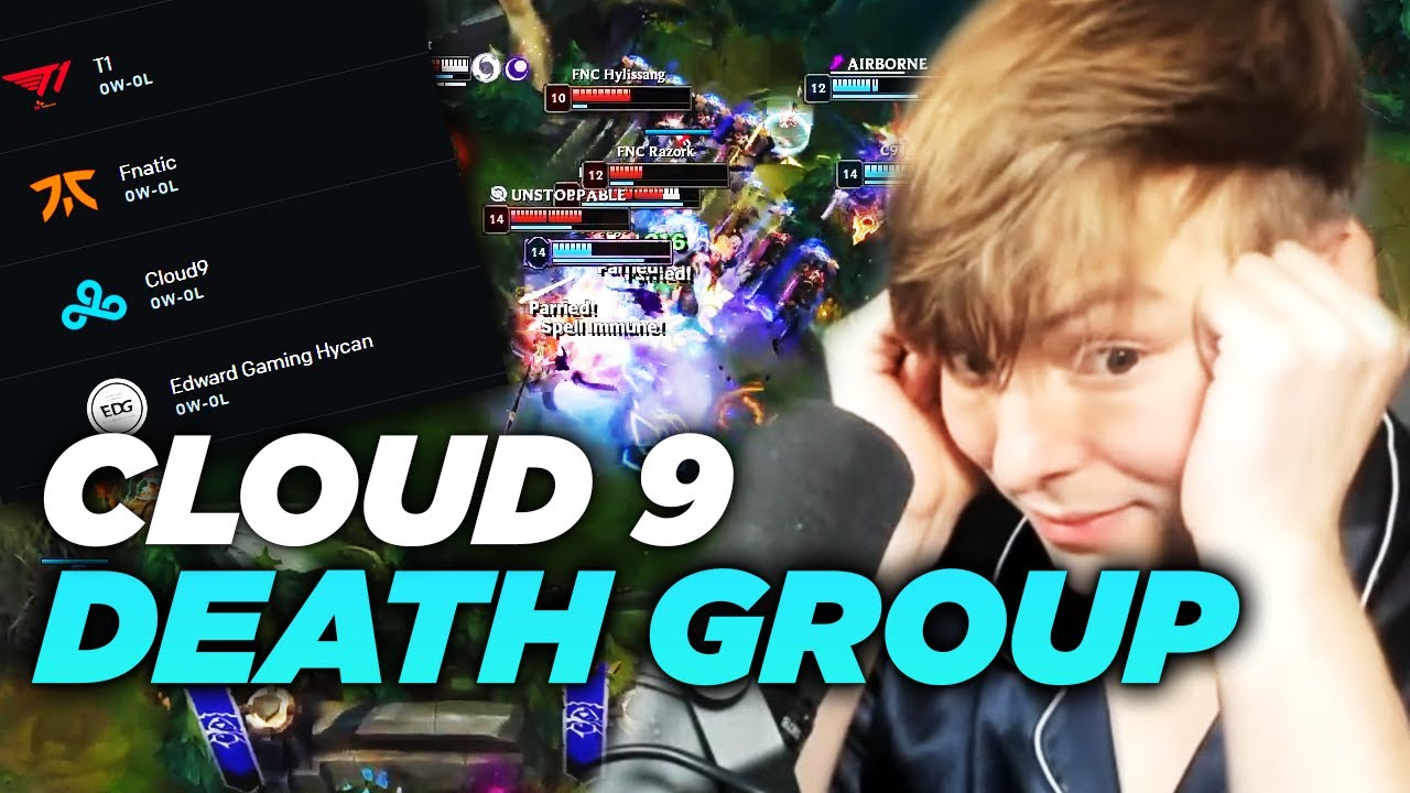 LS | CLOUD 9 FIRST GAME IN DEATH GROUP | FNC vs C9 Groups - YouTube