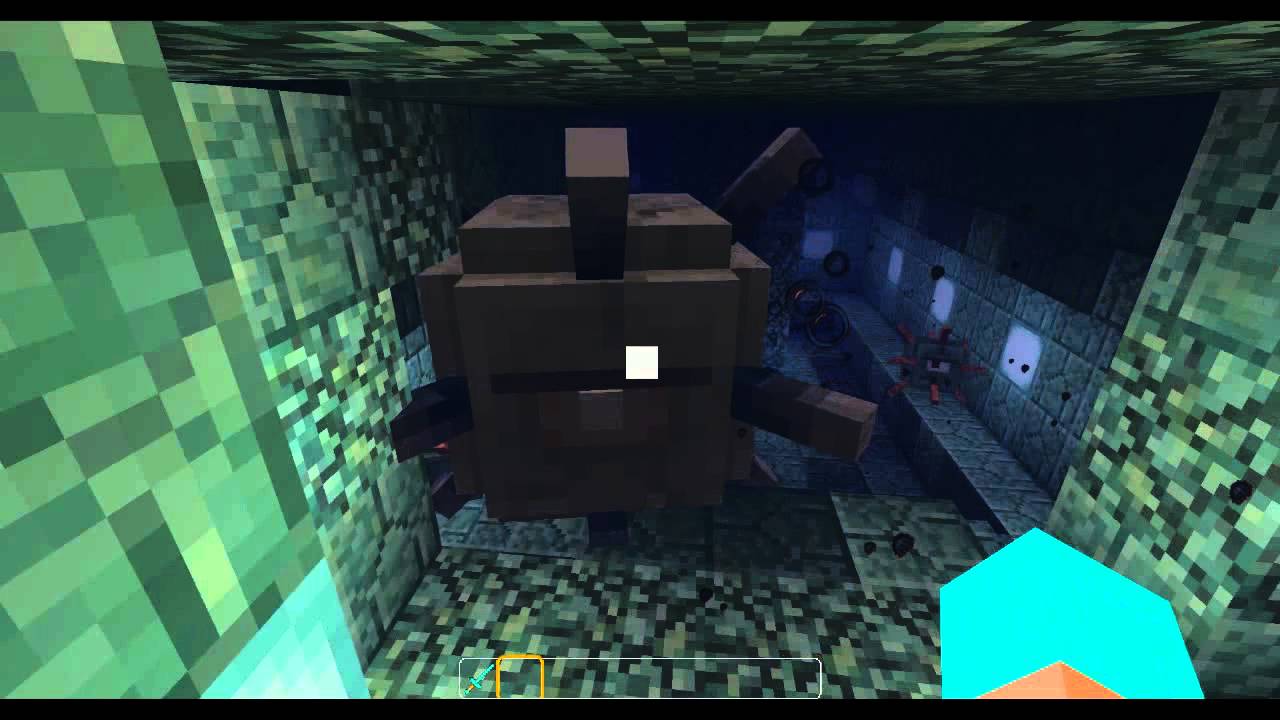 Minecraft | NEW Guardian mob temple | Seed 1.8 - YouTube