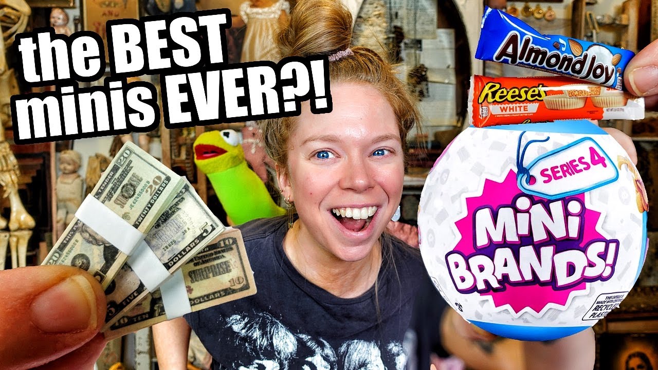 *NEW* Unboxing Series 4 MINI BRANDS- THE BEST! TINY REAL Miniatures ...