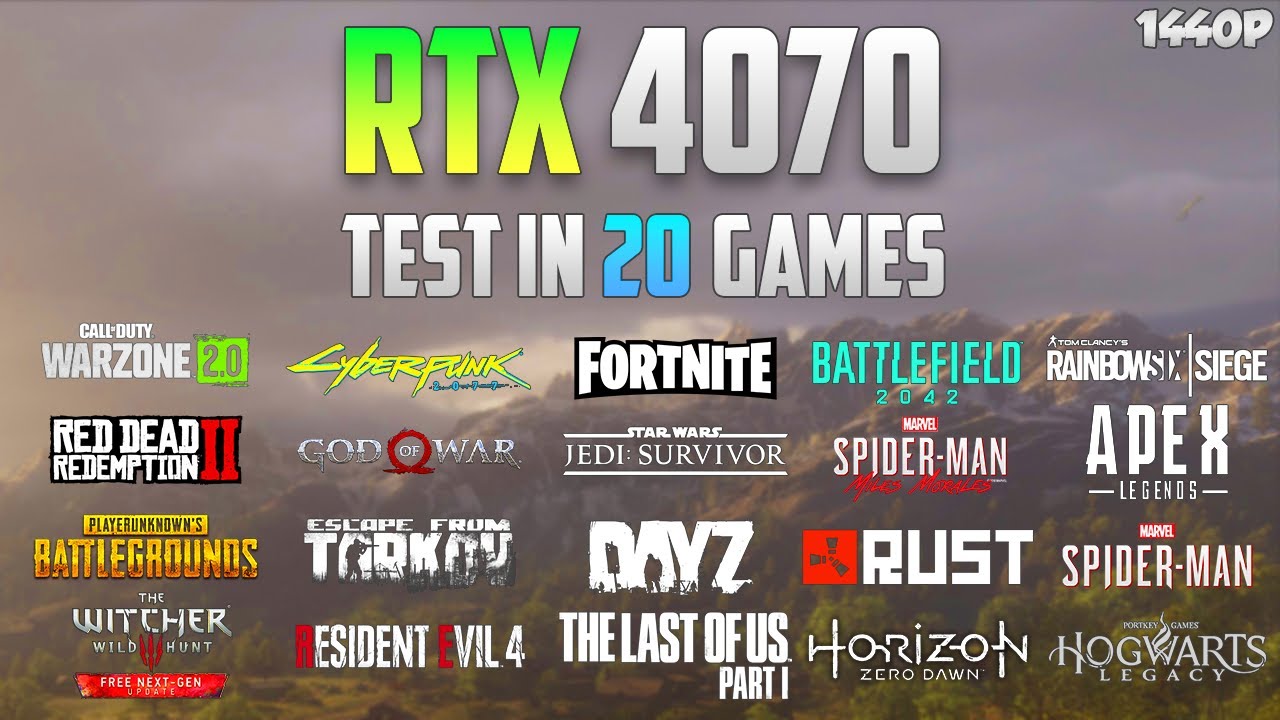 RTX 4070 Test in 20 Games - 1440p - YouTube