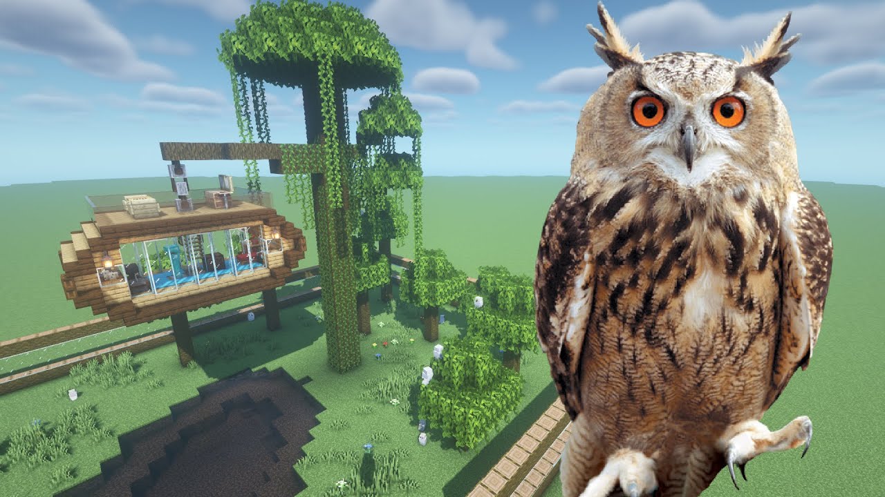 How To Make an Owl Farm in Minecraft PE - YouTube