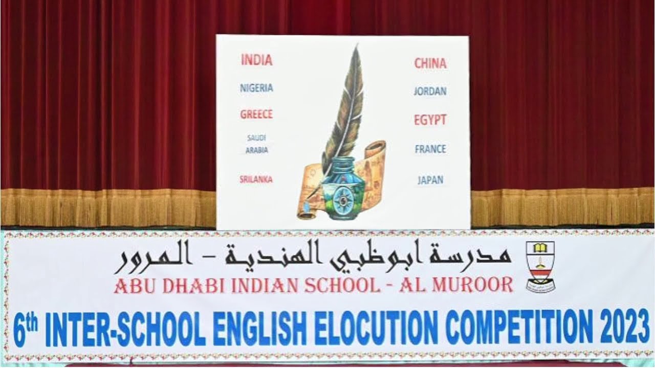 Inter-School English Elocution Competition 2023 - YouTube