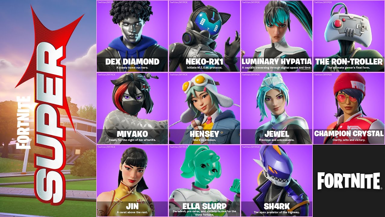 All New Fortnite Skins (Full Showcase) - YouTube