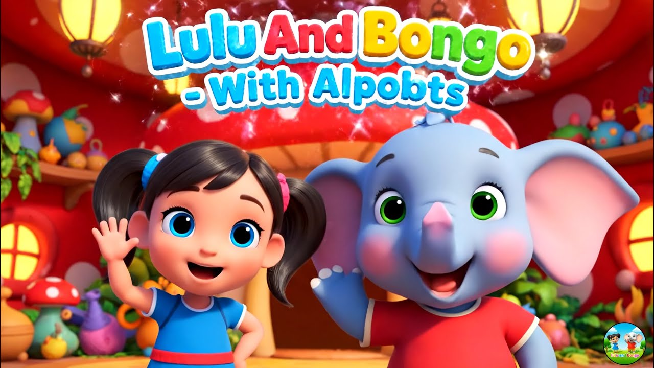 Lulu 👧 & Bongo 🐘 | Learn Alphabets in the Magic Mushroom House 🍄 | Fun ...