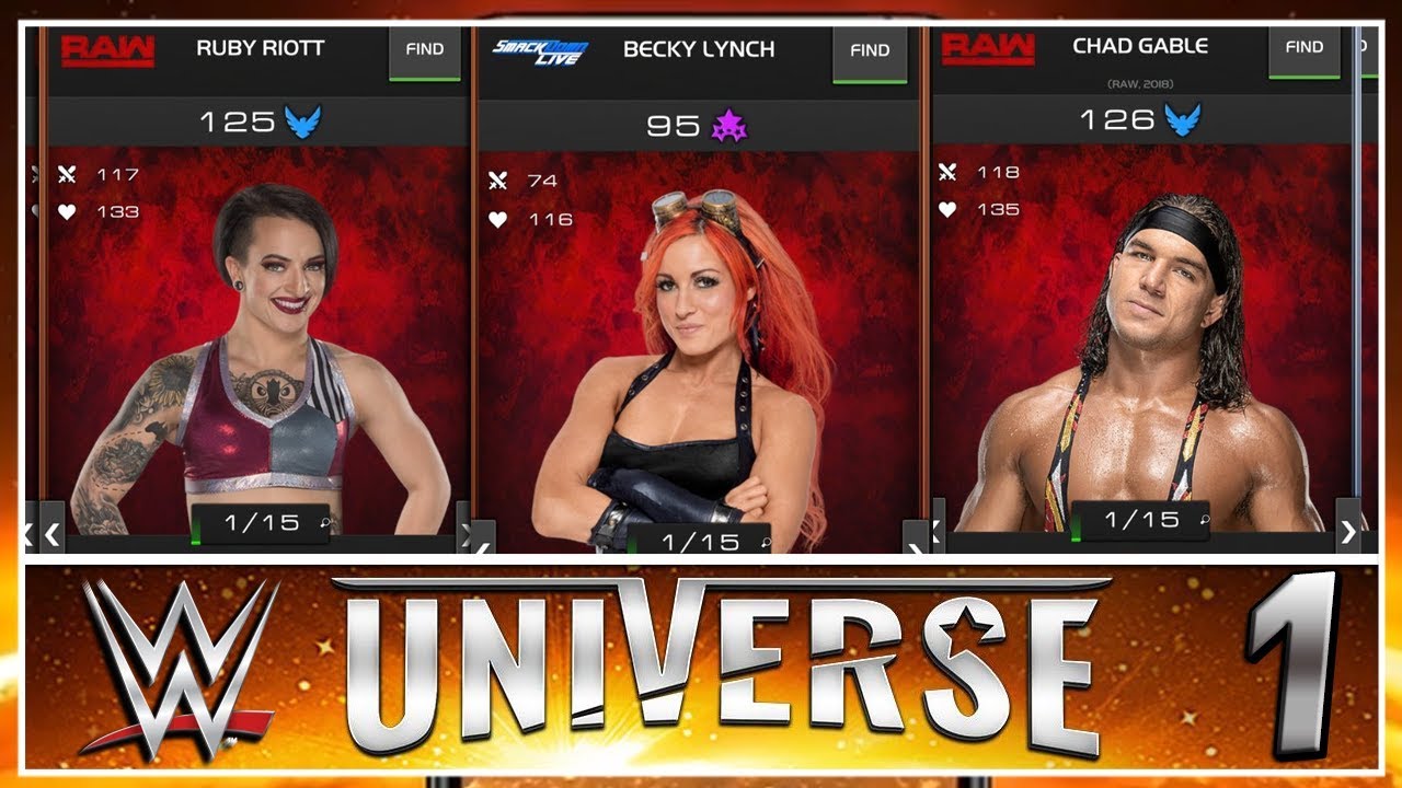 NEW WWE GAME! MY WWE UNIVERSE ROSTER! WWE UNIVERSE GAME #1 - YouTube