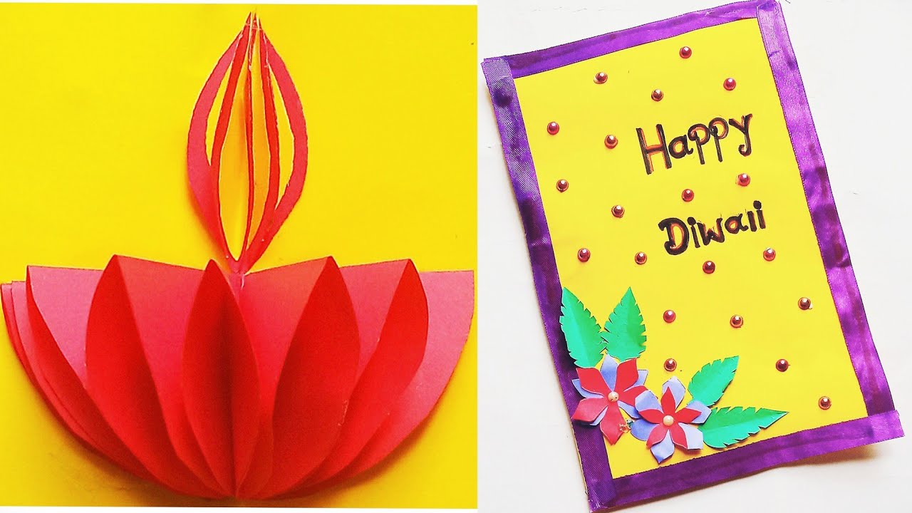 Diwali Card | How To Make | Pop-up Card | Diwali Card Making | Handmade ...