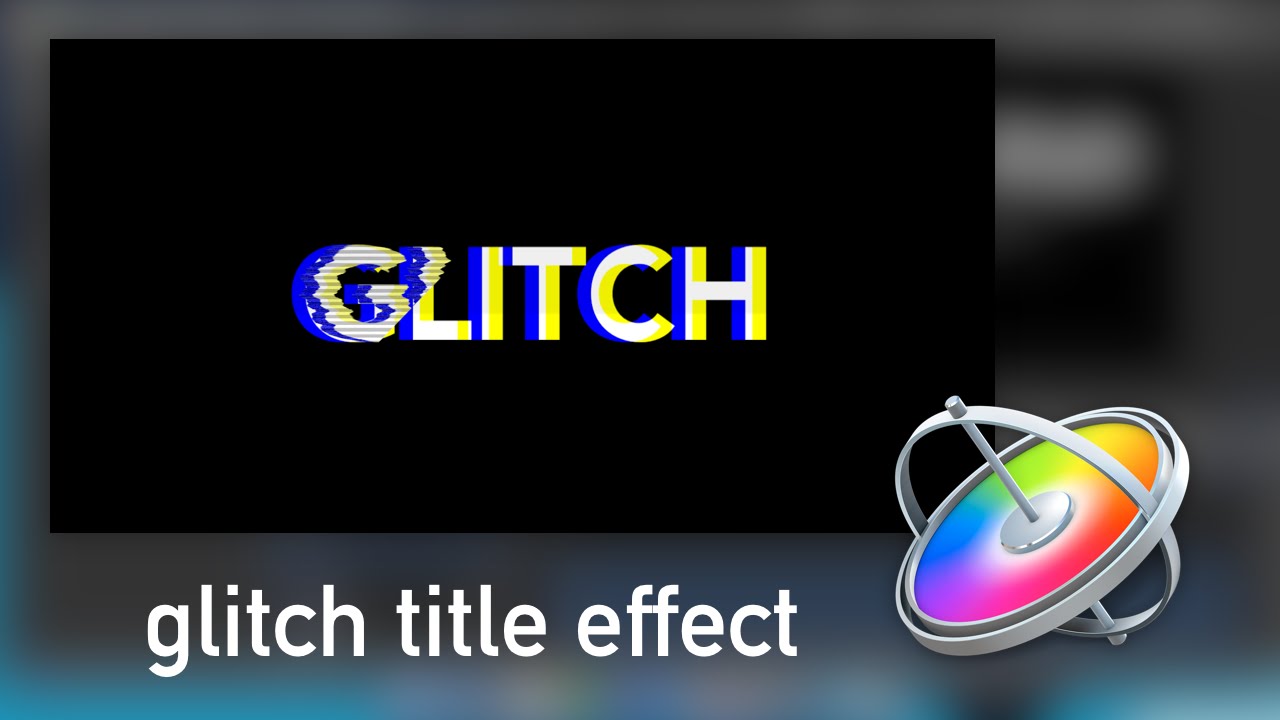 How to Create a Glitch Title in Motion 5! - YouTube