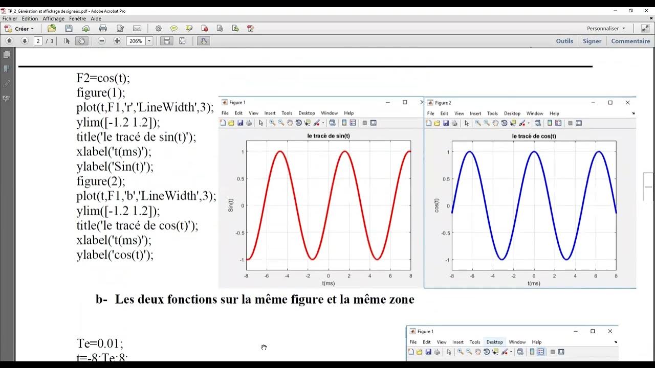 TP2: Génération et affichage des signaux sous Matlab - YouTube