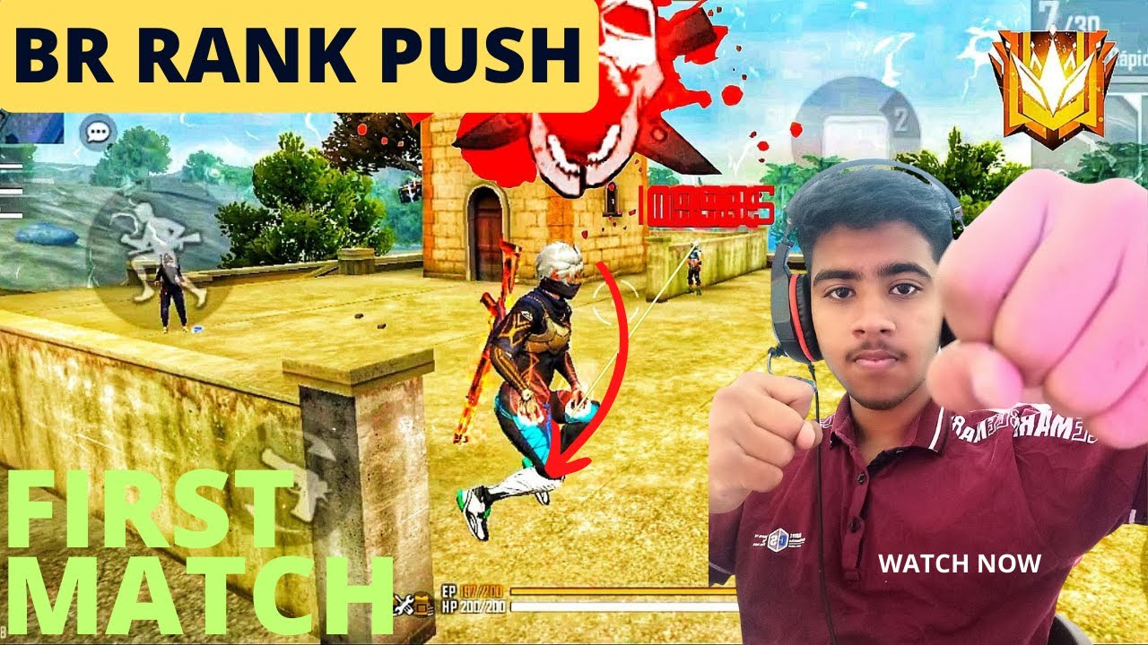 BR RANK PUSH FIRST MATCH FF - YouTube