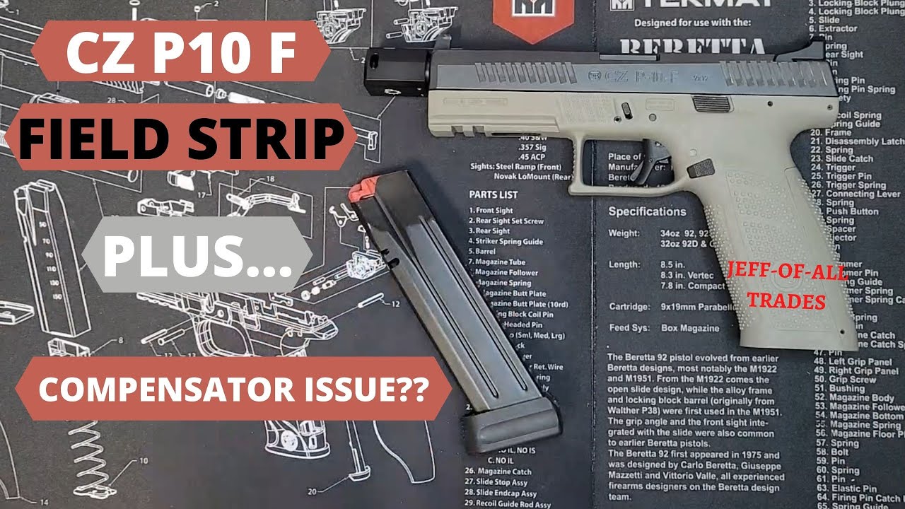 CZ P10F Tear down and compensator questions answered!!! - YouTube