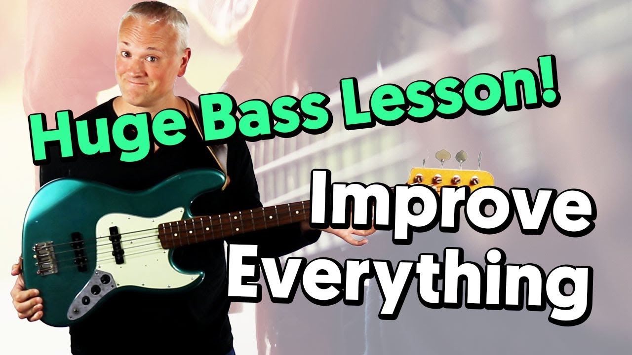 Awesome Bass Lesson For Working On EVERYTHING (with a simple Jazz ...