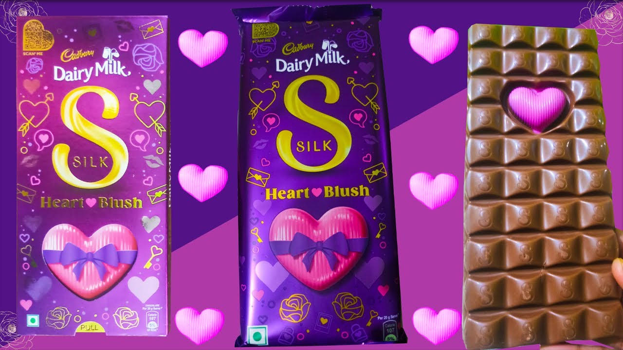 Dairy Milk Silk Heart Blush Chocolate #chocolate #love #gift # ...