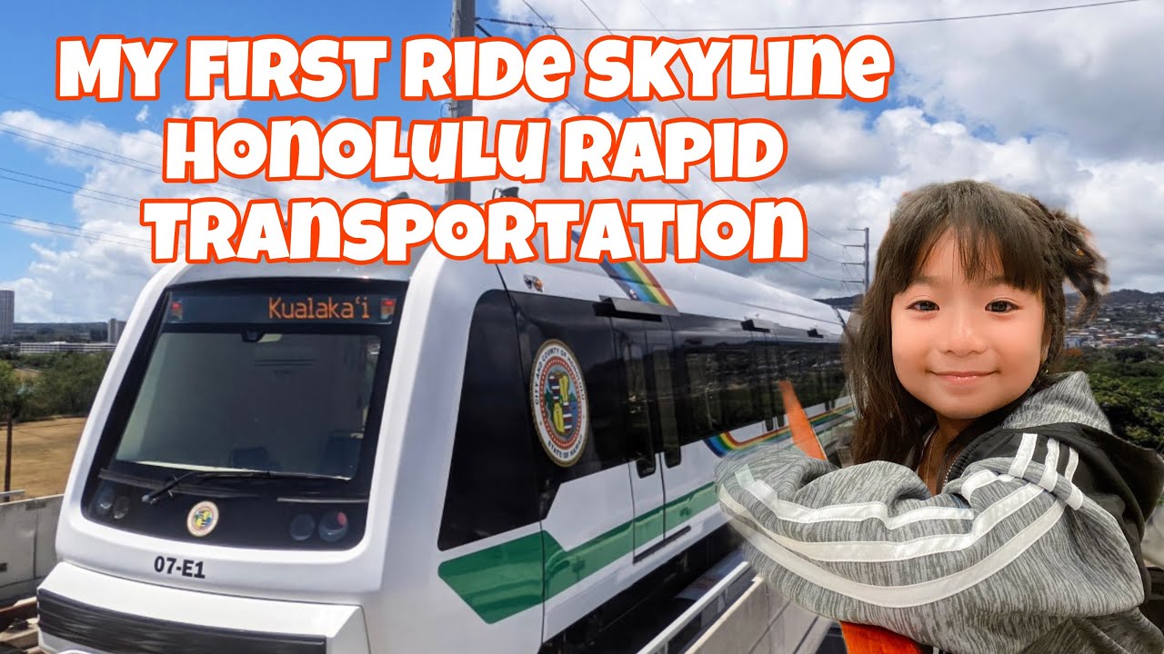 SKYLINE HONOLULU HAWAII/MONORAIL RIDE FOR THE FIRST TIME WITH THE ...