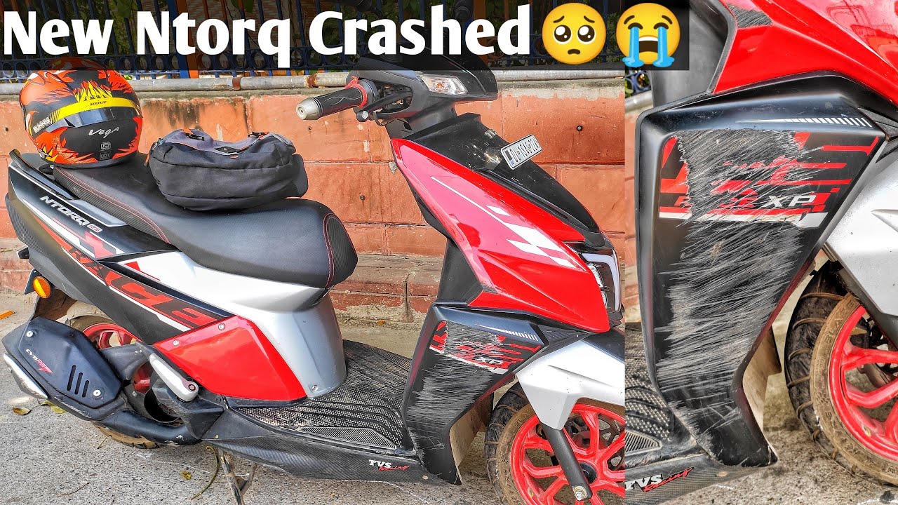 New ntorq race xp ka accident ho gya 😭😭 | ntorq race xp - YouTube