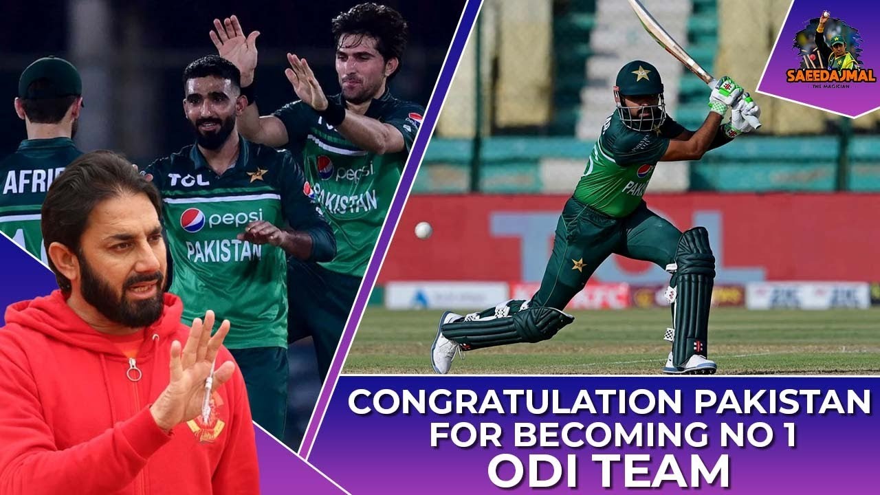 Congratulations Pakistan For Becoming No 1 ODI Team | Saeed Ajmal - YouTube