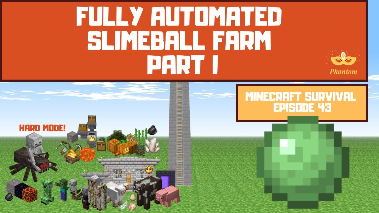 Let's Play Minecraft: S01E43 - Fully Automated Slimeball Farm - Part I ...