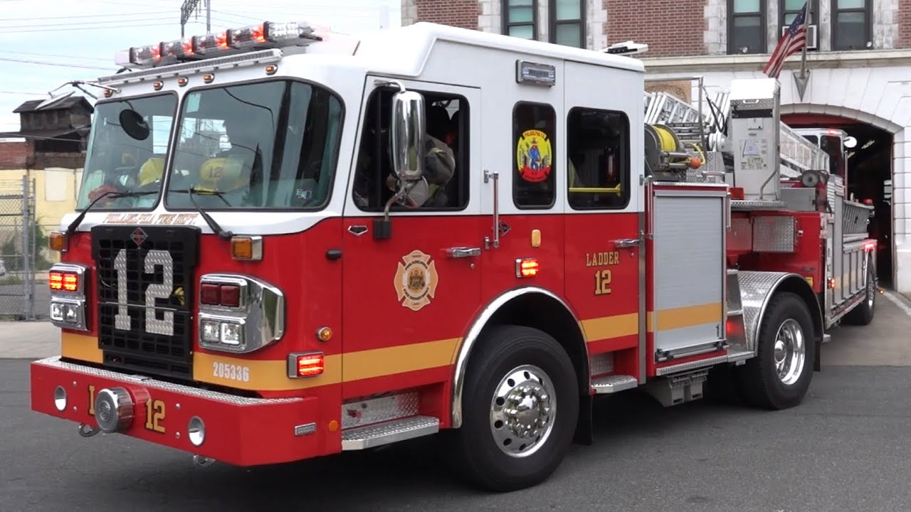 Philadelphia Fire Department Brand New Ladder 12 & Engine 50 Responding ...