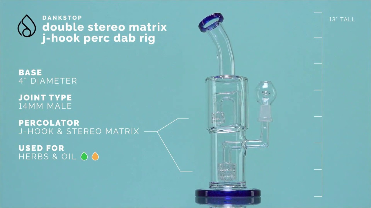Dankstop - Double Stereo Matrix J Hook Perc Dab Rig - YouTube