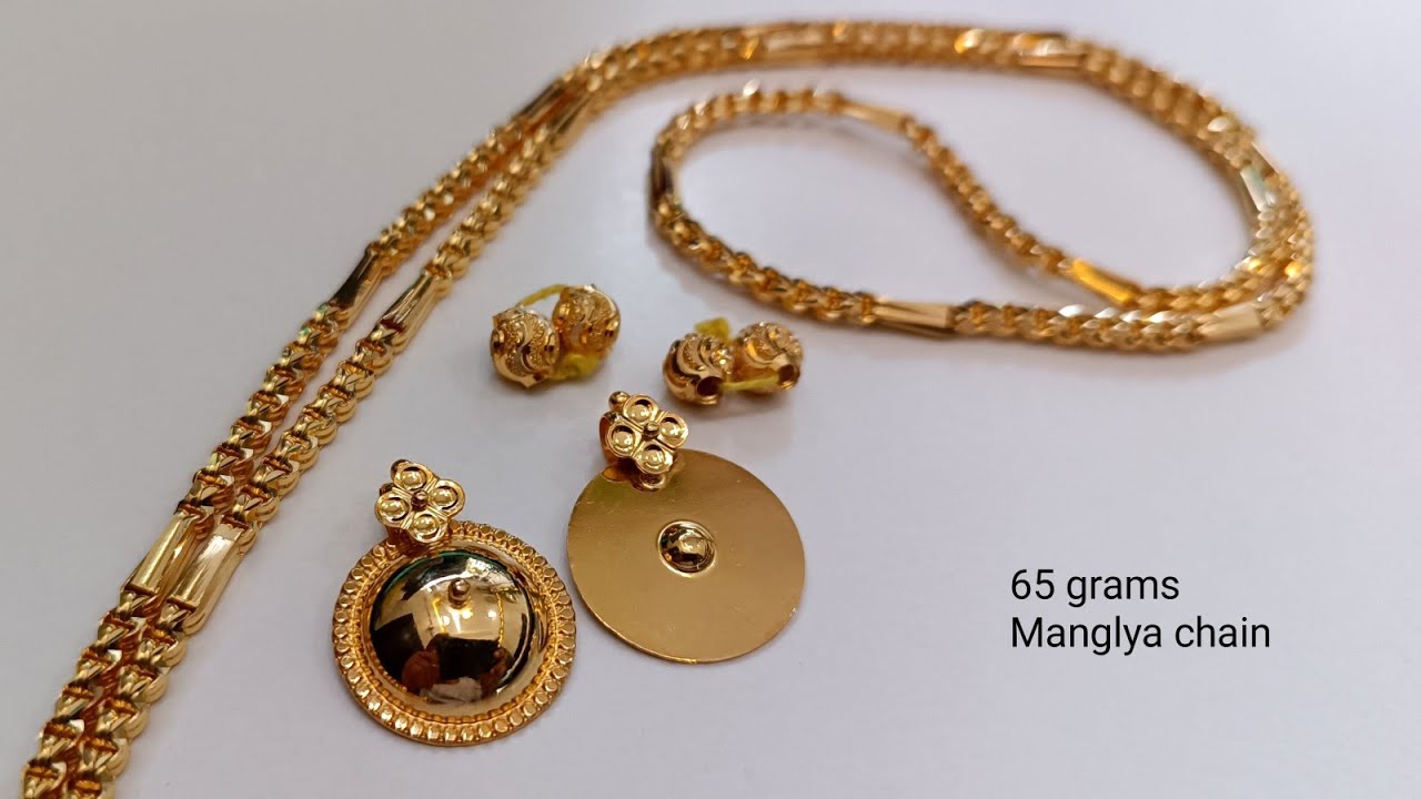 mangalya chain 65 gram + 40 gram mangalya chain... bottu 3.3 gram ...