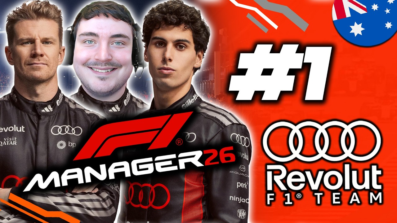 F1 MANAGER 2026 MOD CAREER MODE #1 | AUDI F1 TEAM | AUDI'S DEBUT IN ...