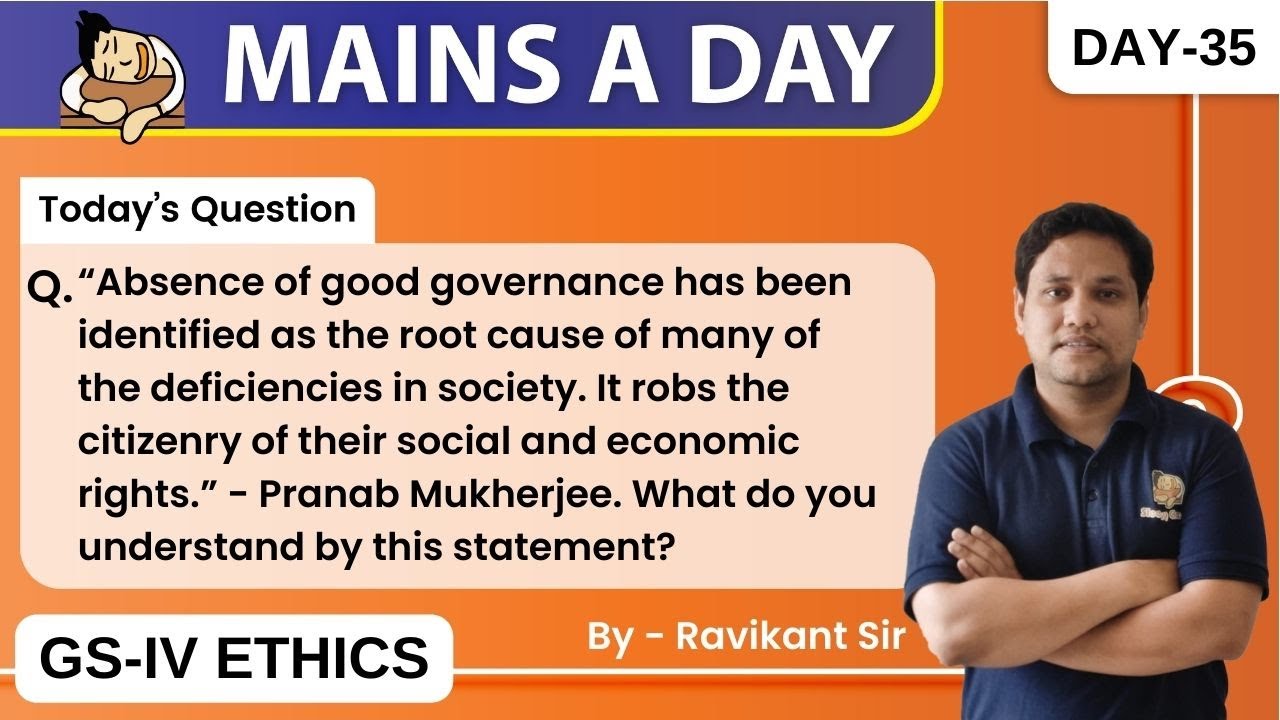MAD Series|| One Question Everyday For Mains || Decoding Good Governance: Implications & Impact ...