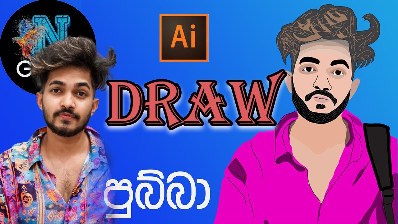 pubba drawing with ilustrator - YouTube