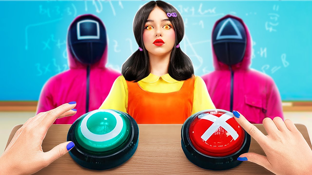 Squid Game School! Squid Game in het Echt! - YouTube